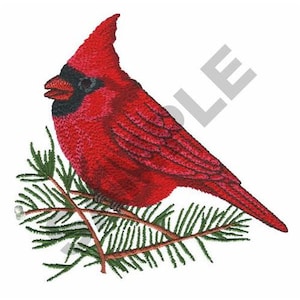 Cardinal - Machine Embroidery Design - Etsy