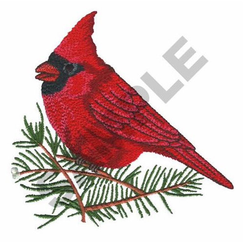 Cardinal Embroidery - Etsy
