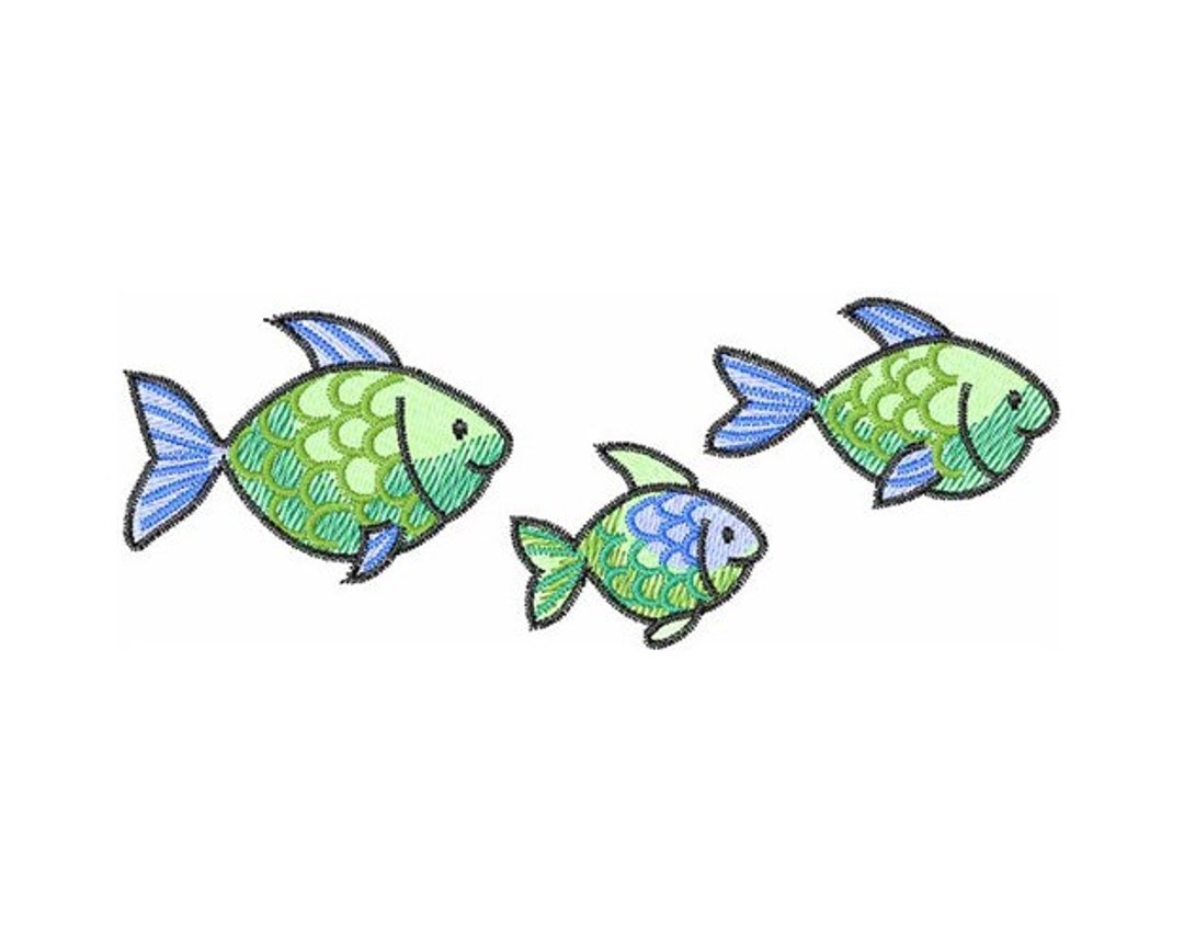 Fish - Machine Embroidery Design - Etsy