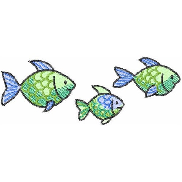 Tropical Fish Embroidery - Etsy