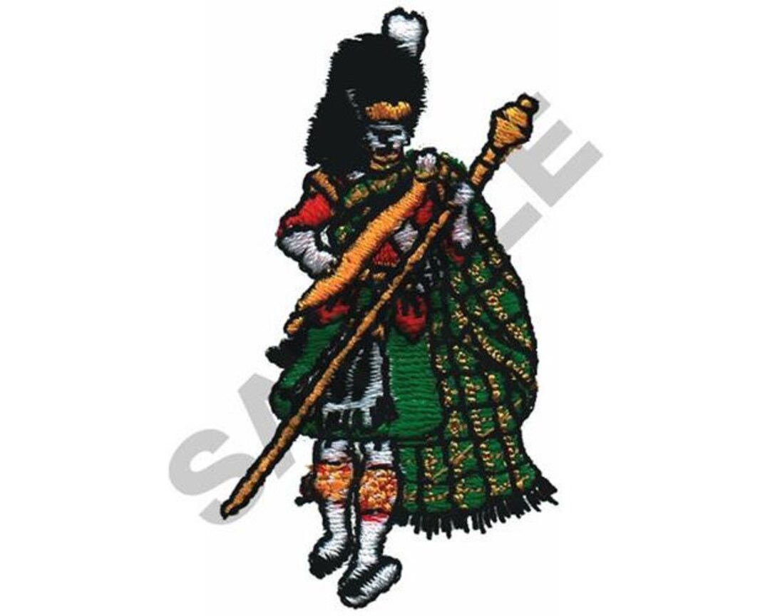 Scotsman - Machine Embroidery Design - Etsy