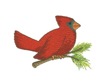 Cardinal Machine Embroidery Design - Etsy