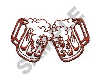 Beer Glass Machine Embroidery Design - Etsy