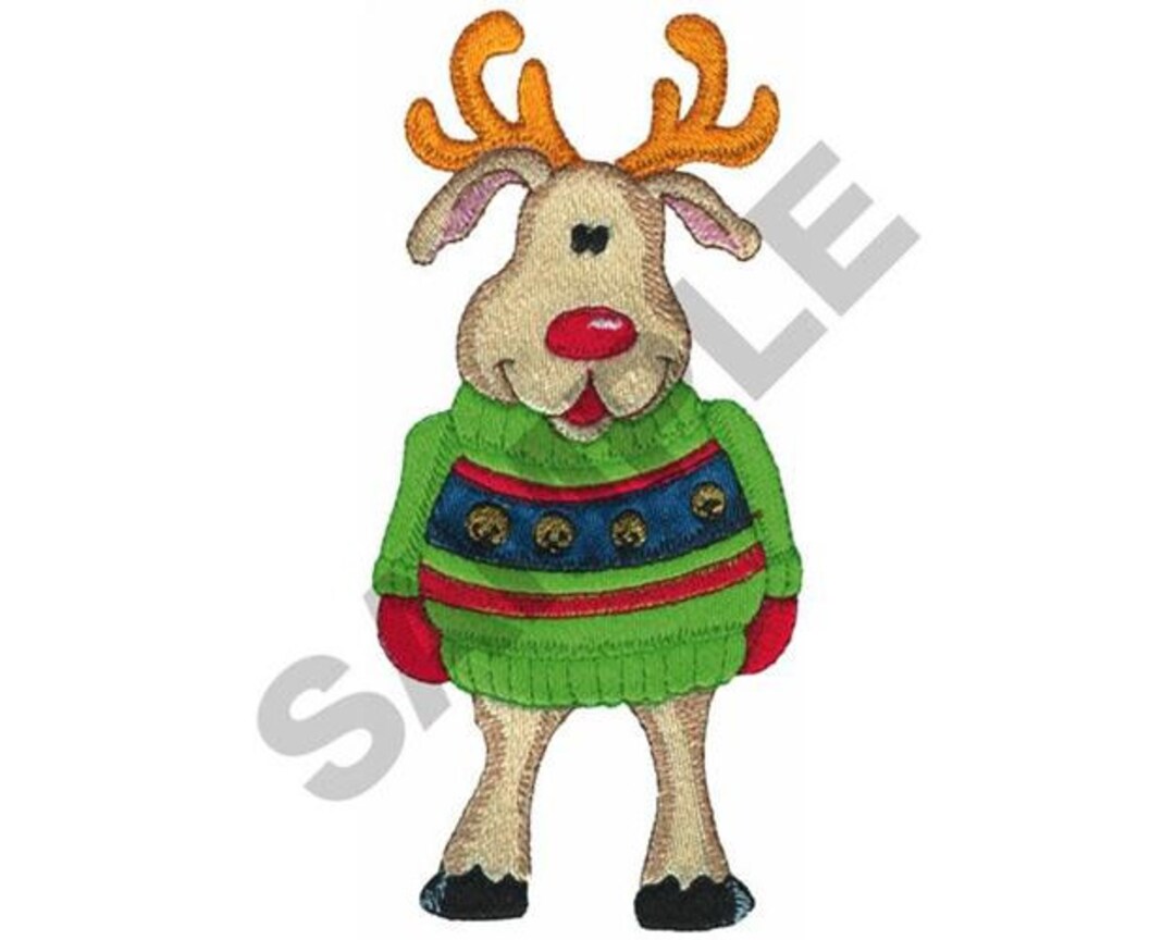 Rudolph Machine Embroidery Design - Etsy