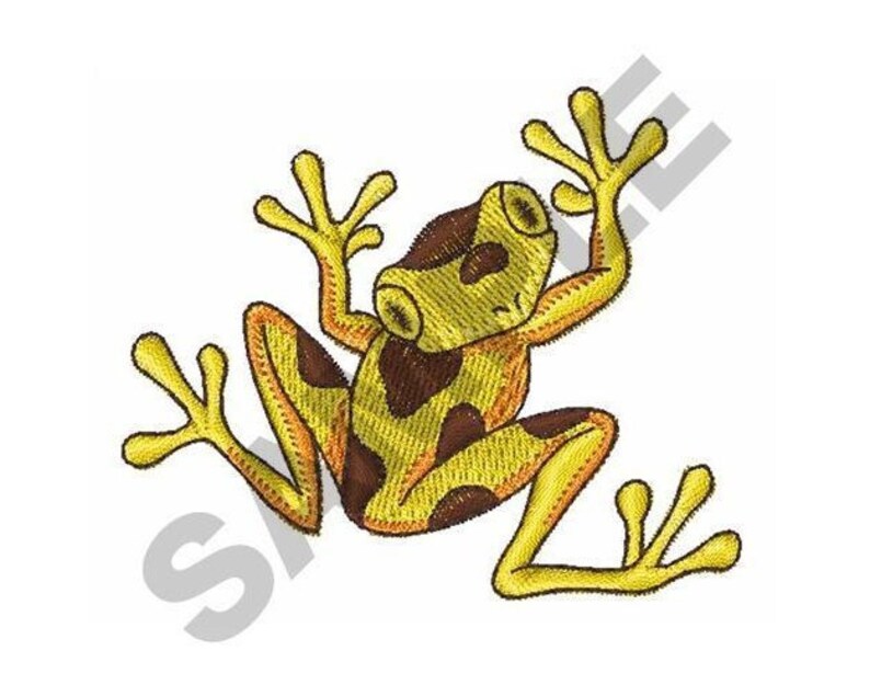 Little Frog Machine Embroidery Design - Etsy