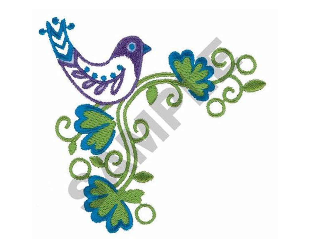Bird Machine Embroidery Design - Etsy