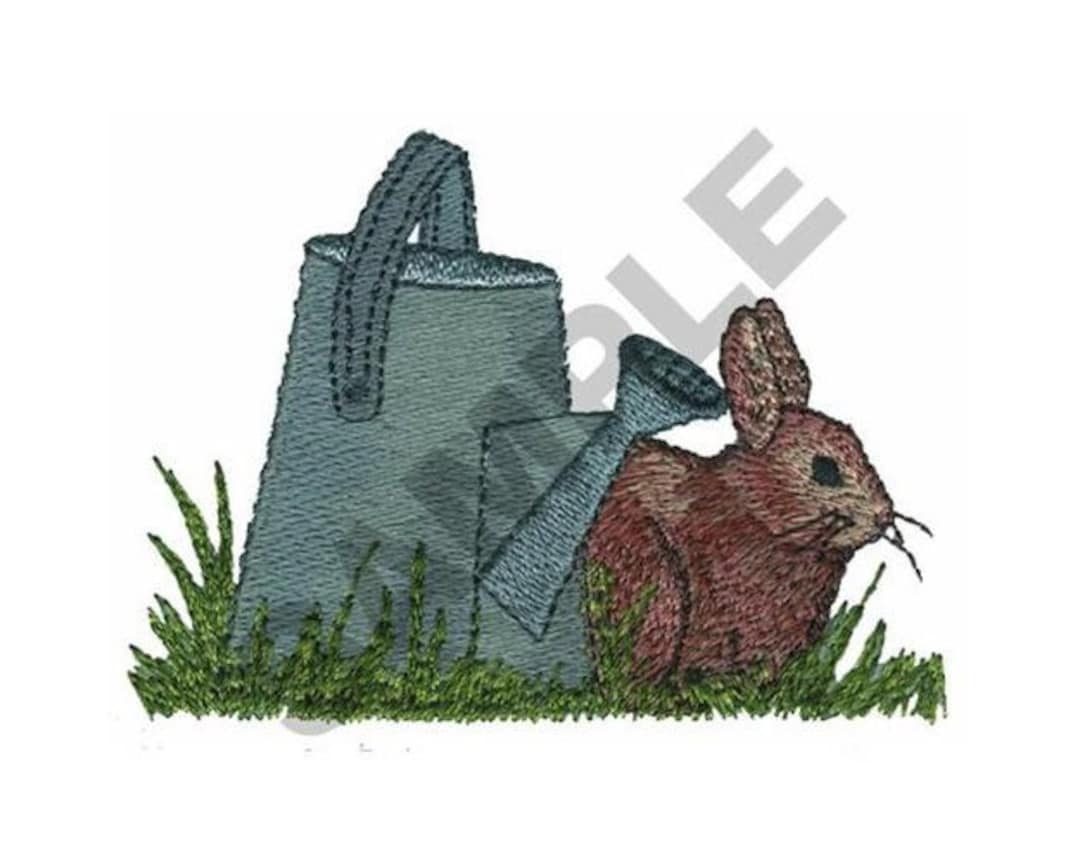 Rabbit Machine Embroidery Design - Etsy