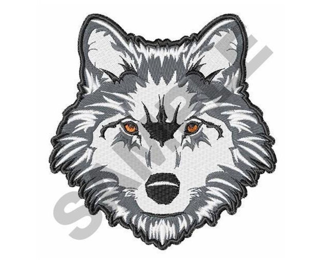 Wolf Head - Machine Embroidery Design - Etsy