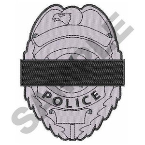 Fallen Officer Badge - Machine Embroidery Design - Etsy