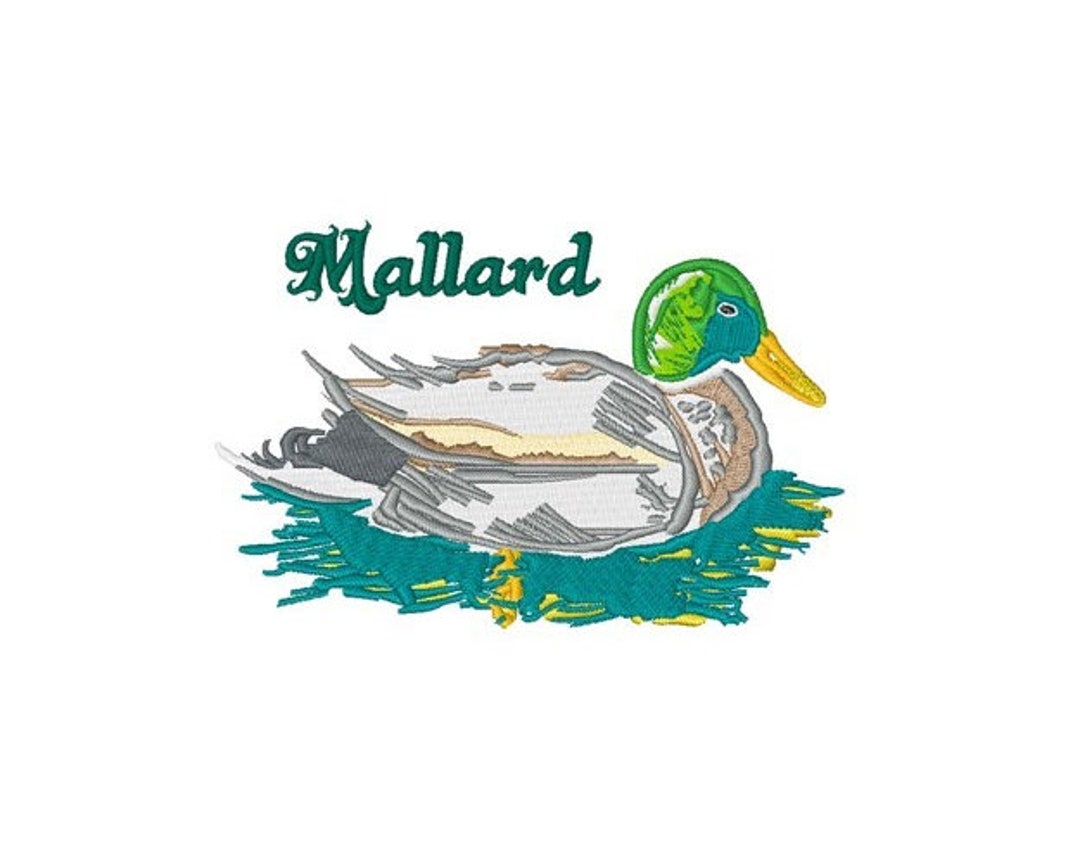 Mallard Machine Embroidery Design - Etsy