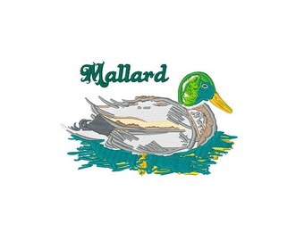 Flying Mallard Duck Machine Embroidery Design - Etsy
