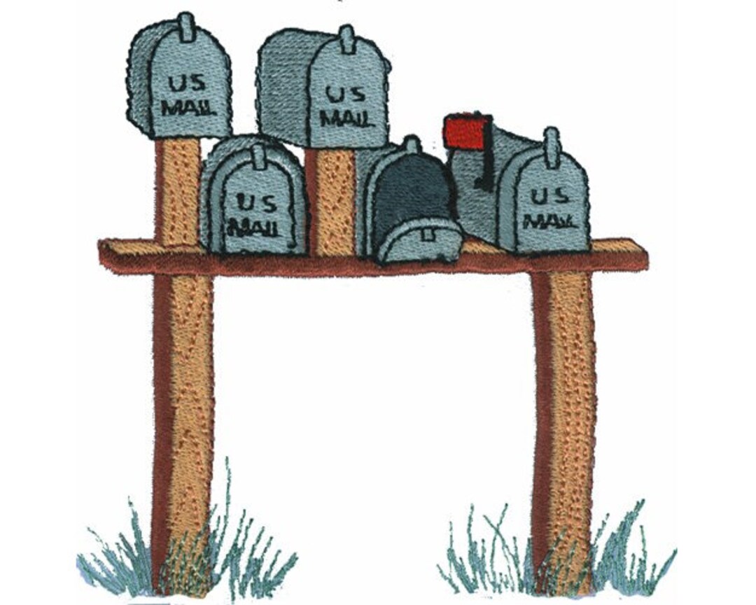 Mailbox - Machine Embroidery Design - Etsy