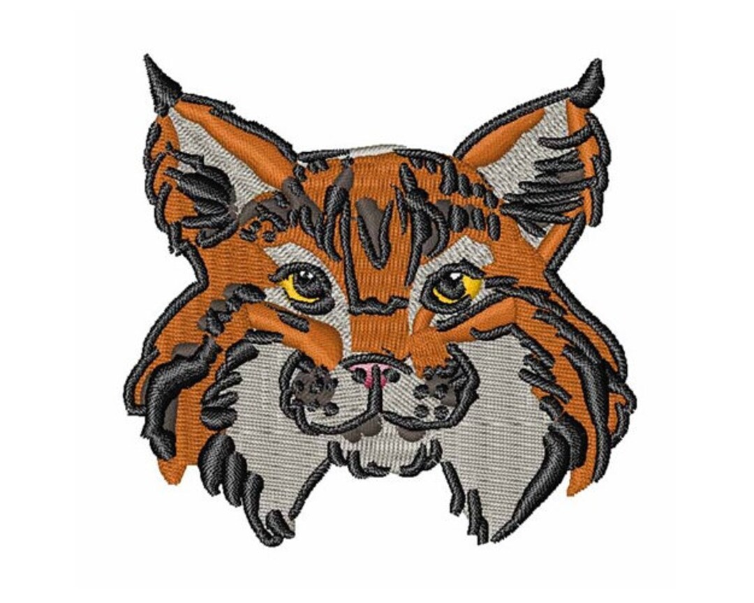 Bobcat Head - Machine Embroidery Design - Etsy