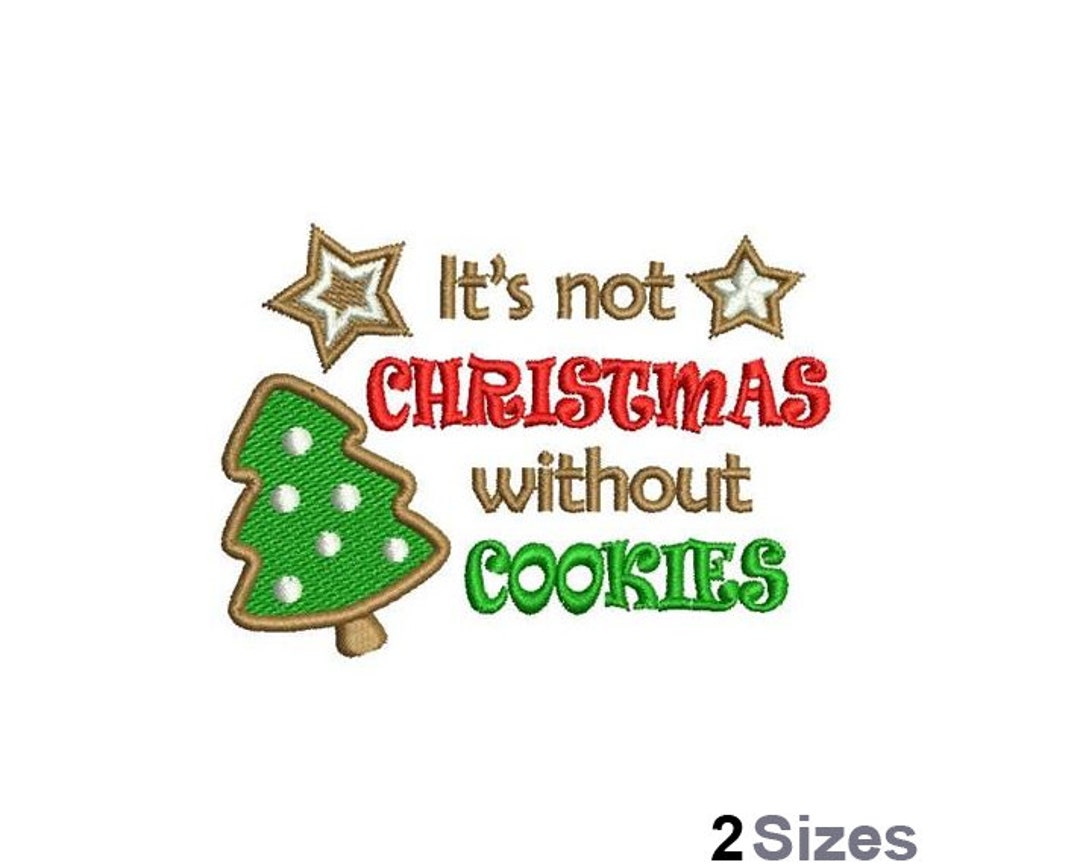 Christmas Cookies - Machine Embroidery Design - 2 Sizes - Etsy