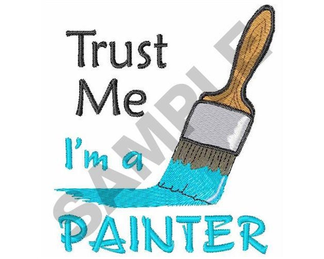 Im A Painter - Machine Embroidery Design - Etsy