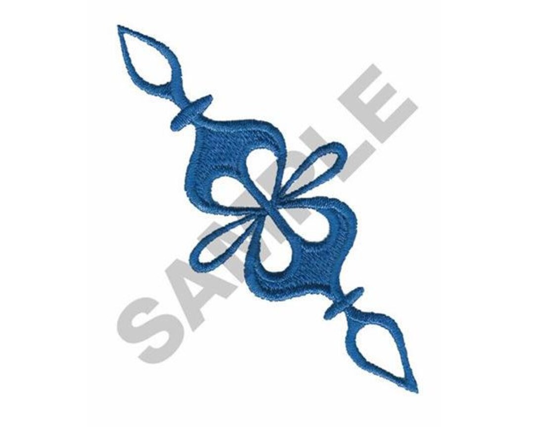 Fashion Scroll Machine Embroidery Design - Etsy