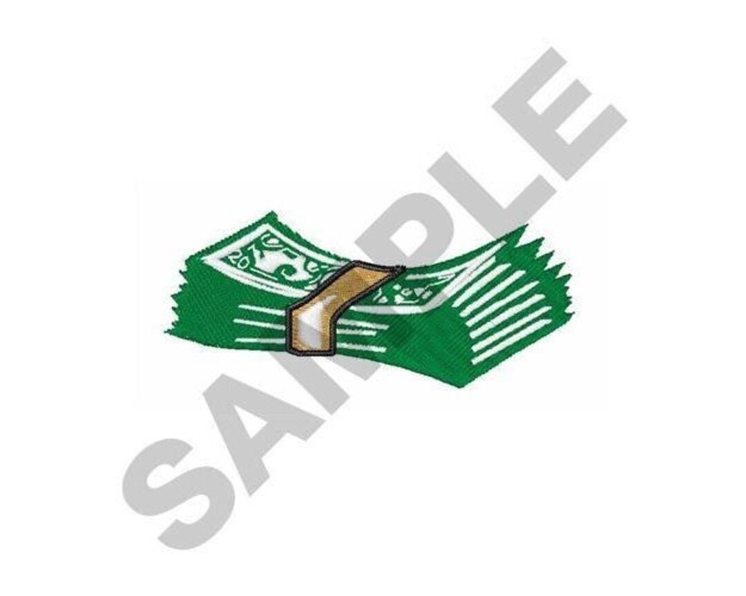 Money - Machine Embroidery Design - Etsy