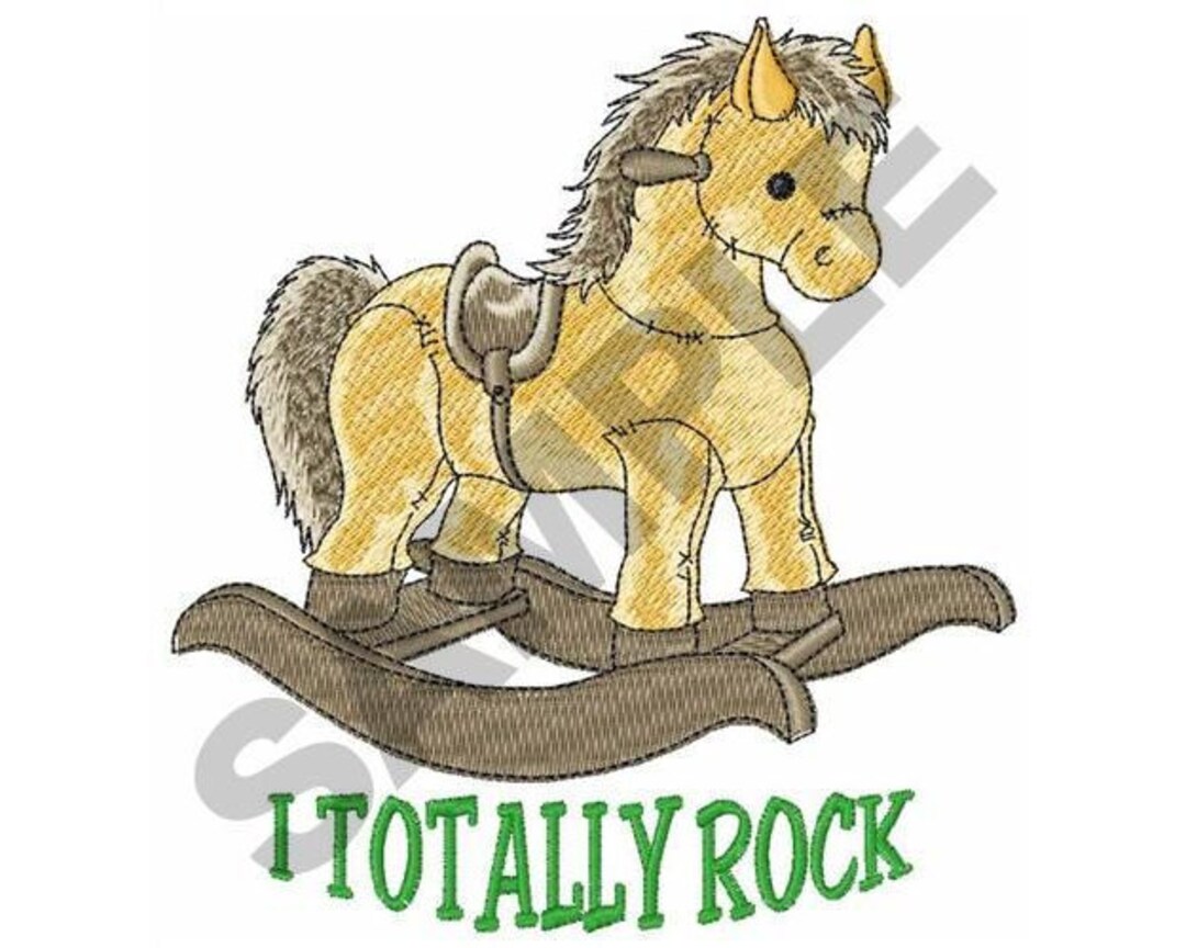 I Totally Rock Machine Embroidery Design - Etsy