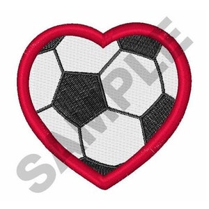 Soccer Heart - Machine Embroidery Design - Etsy