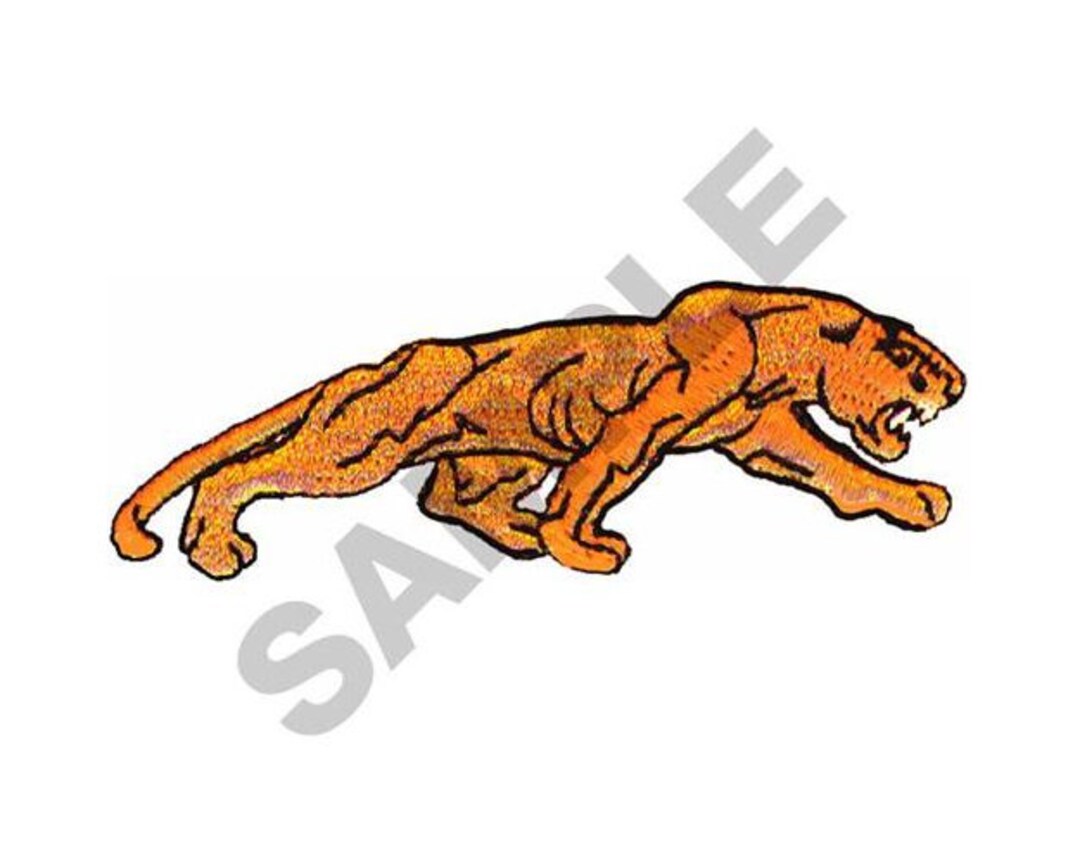 Puma Machine Embroidery Design - Etsy
