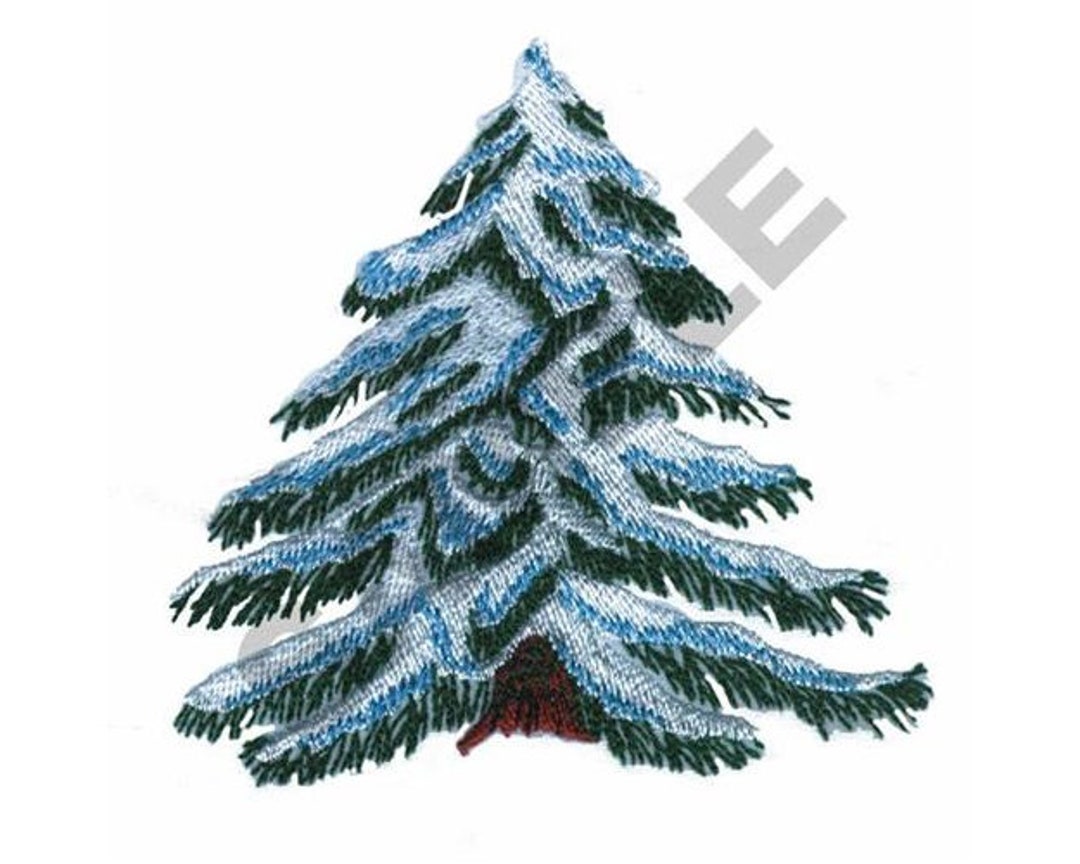 Pine Tree Machine Embroidery Design - Etsy