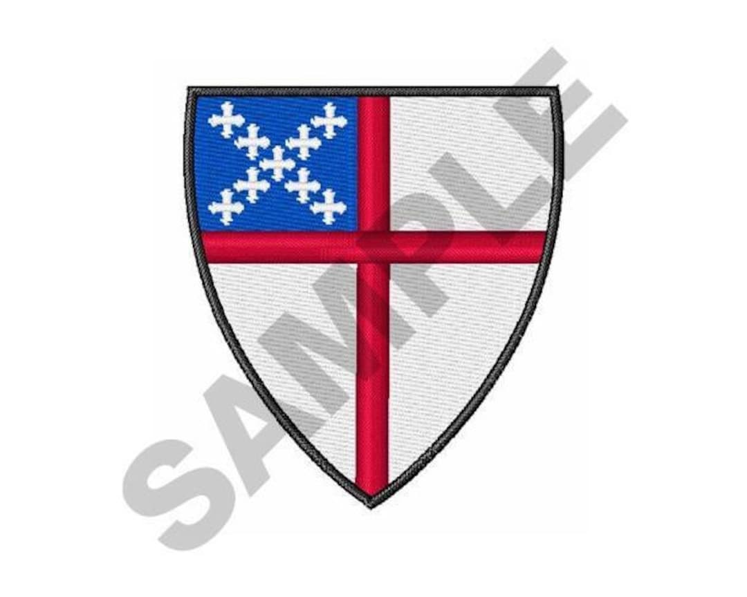 Episcopal Shield - Machine Embroidery Design - Etsy
