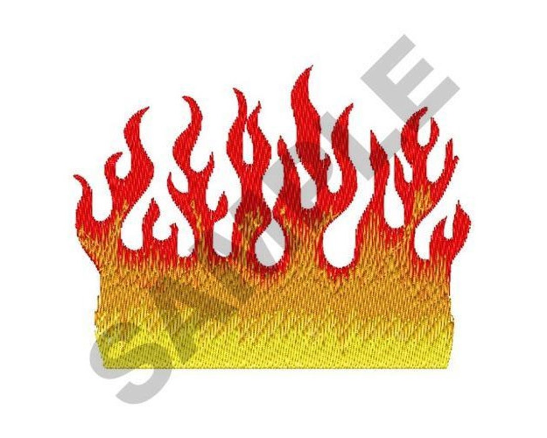 Fire Flames - Machine Embroidery Design - Etsy