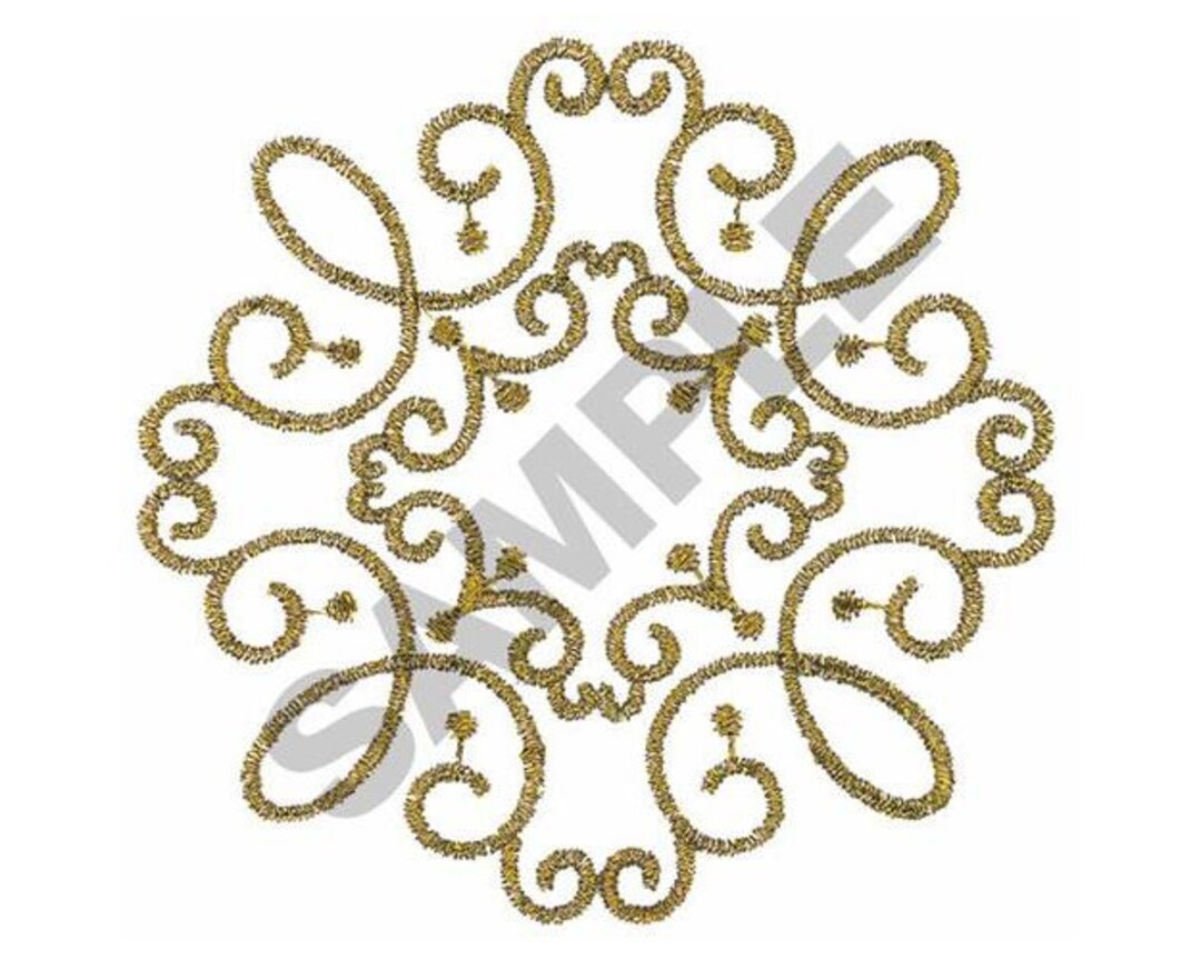 Doily Abstract Machine Embroidery Design - Etsy