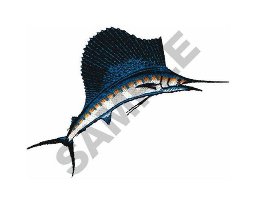 Sailfish - Machine Embroidery Design - Etsy