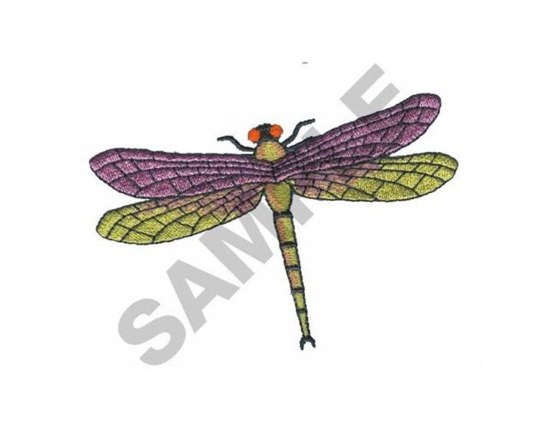 Dragonfly Machine Embroidery Design - Etsy