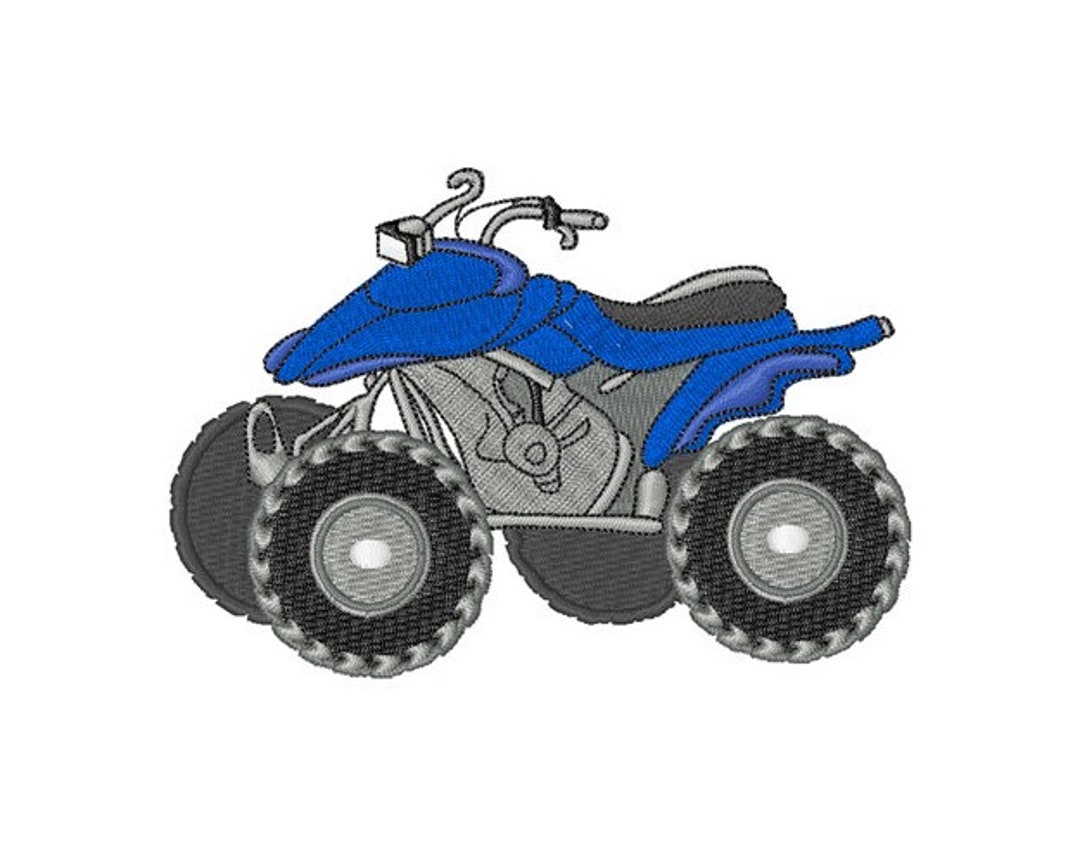 Four Wheeler - Machine Embroidery Design - Etsy