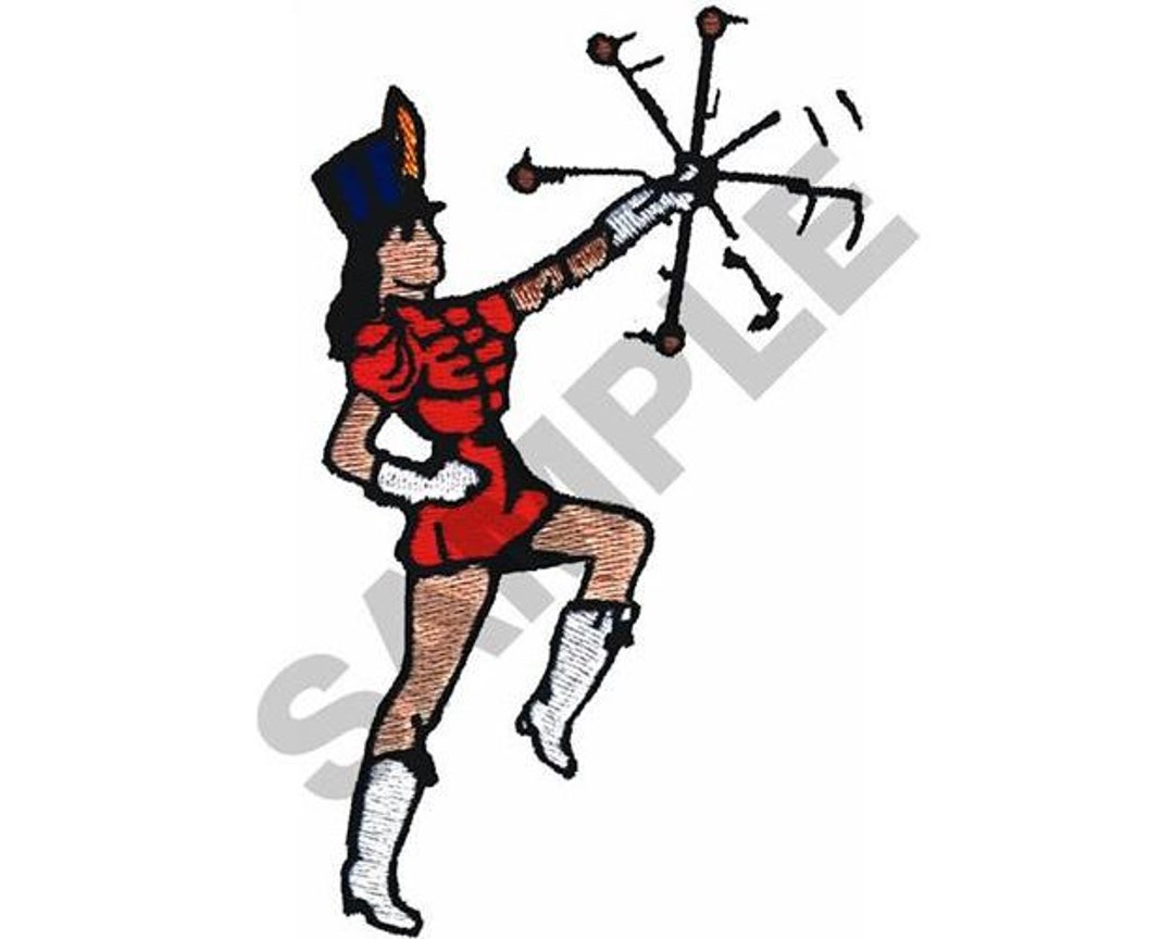 Majorette - Machine Embroidery Design - Etsy