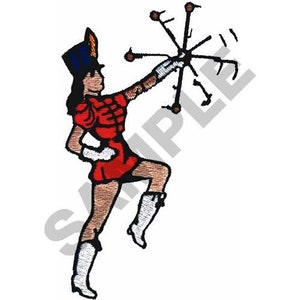 Majorette - Machine Embroidery Design - Etsy