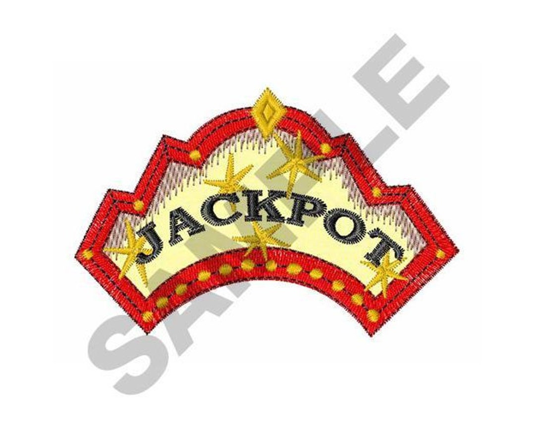 Jackpot Winner - Machine Embroidery Design - Etsy