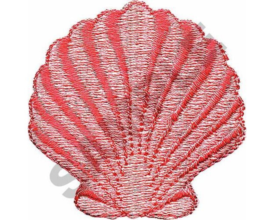 Shell Machine Embroidery Design - Etsy