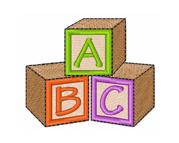 Abc Blocks - Machine Embroidery Design - Etsy