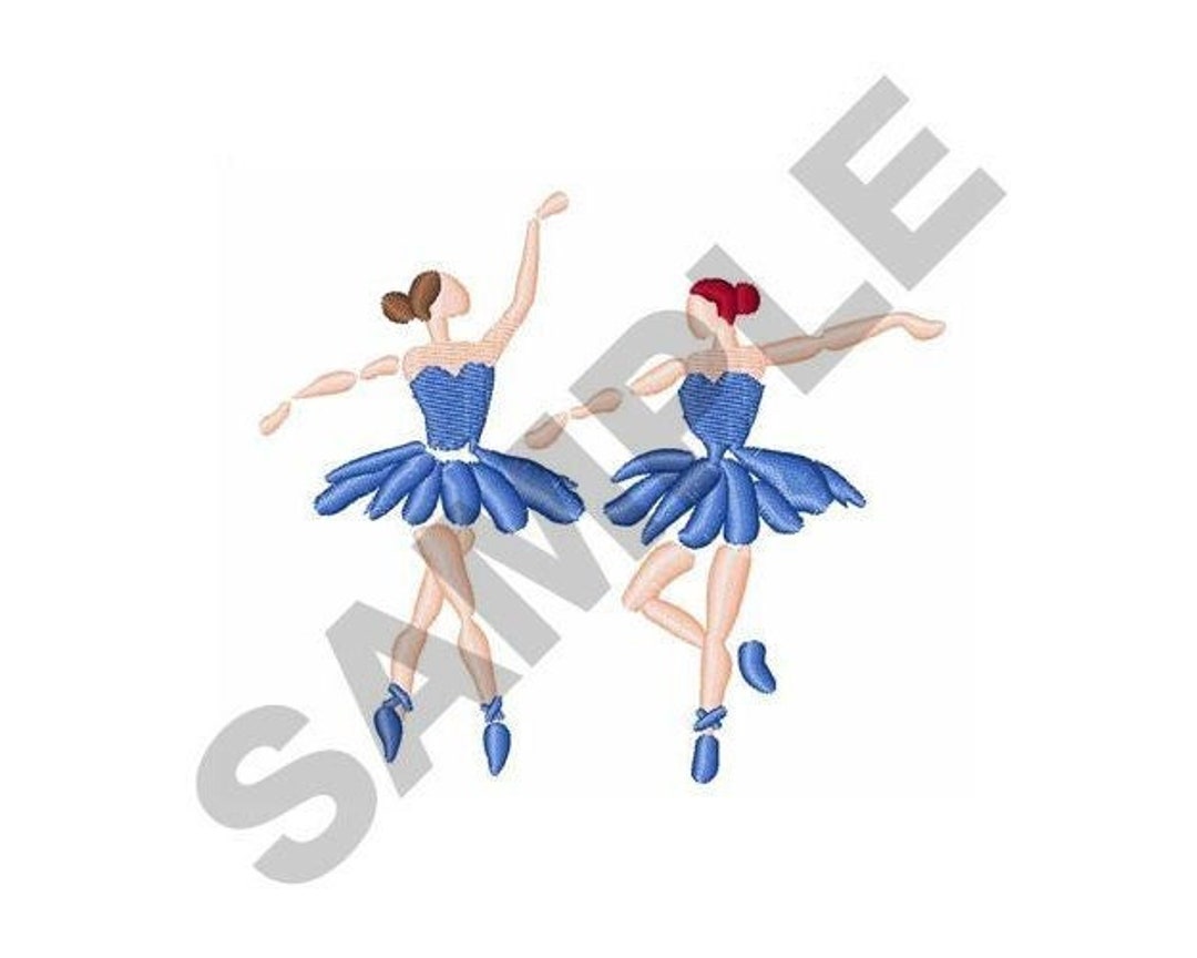 Ballet Dancers Machine Embroidery Design - Etsy