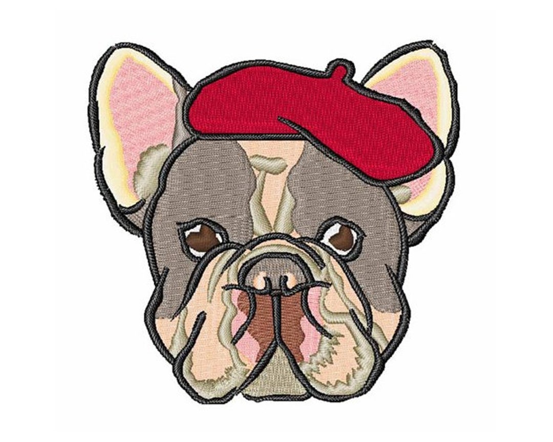French Bulldog - Machine Embroidery Design - Etsy