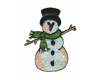 Snowman Machine Embroidery Design - Etsy