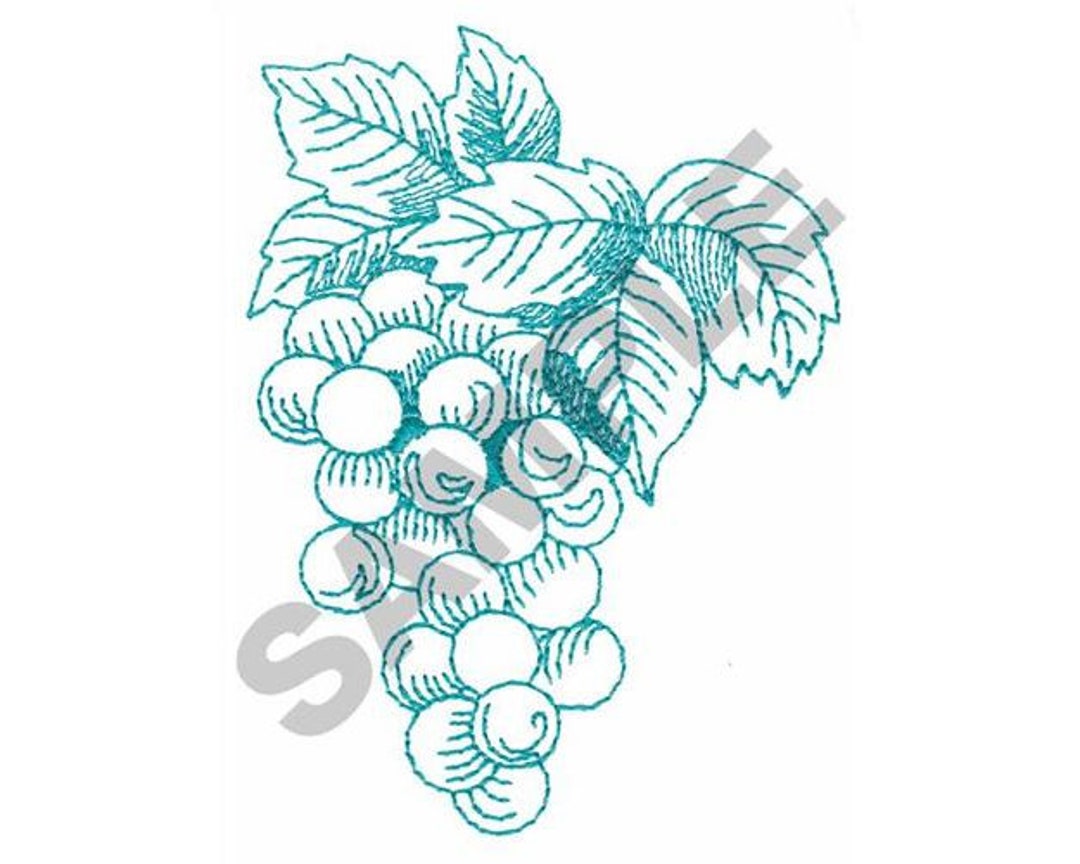 Grapes - Machine Embroidery Design - Etsy