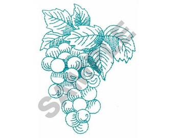 Bunch of Grapes Machine Embroidery Design Muscat Grapes - Etsy