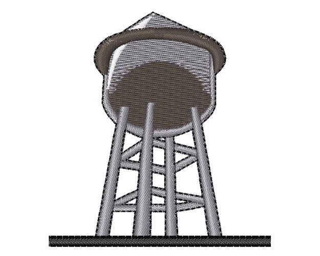 Water Tower - Machine Embroidery Design - Etsy