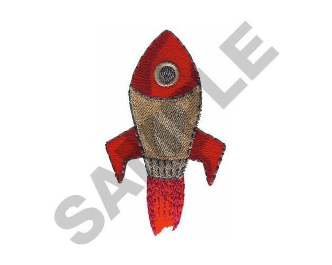 Spaceship Machine Embroidery Design - Etsy