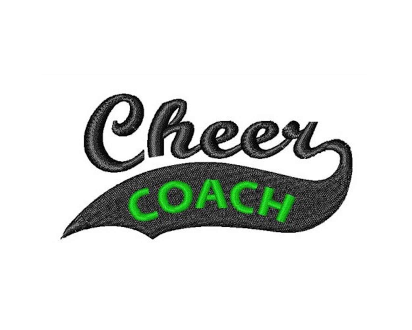 Cheer Coach Machine Embroidery Design - Etsy
