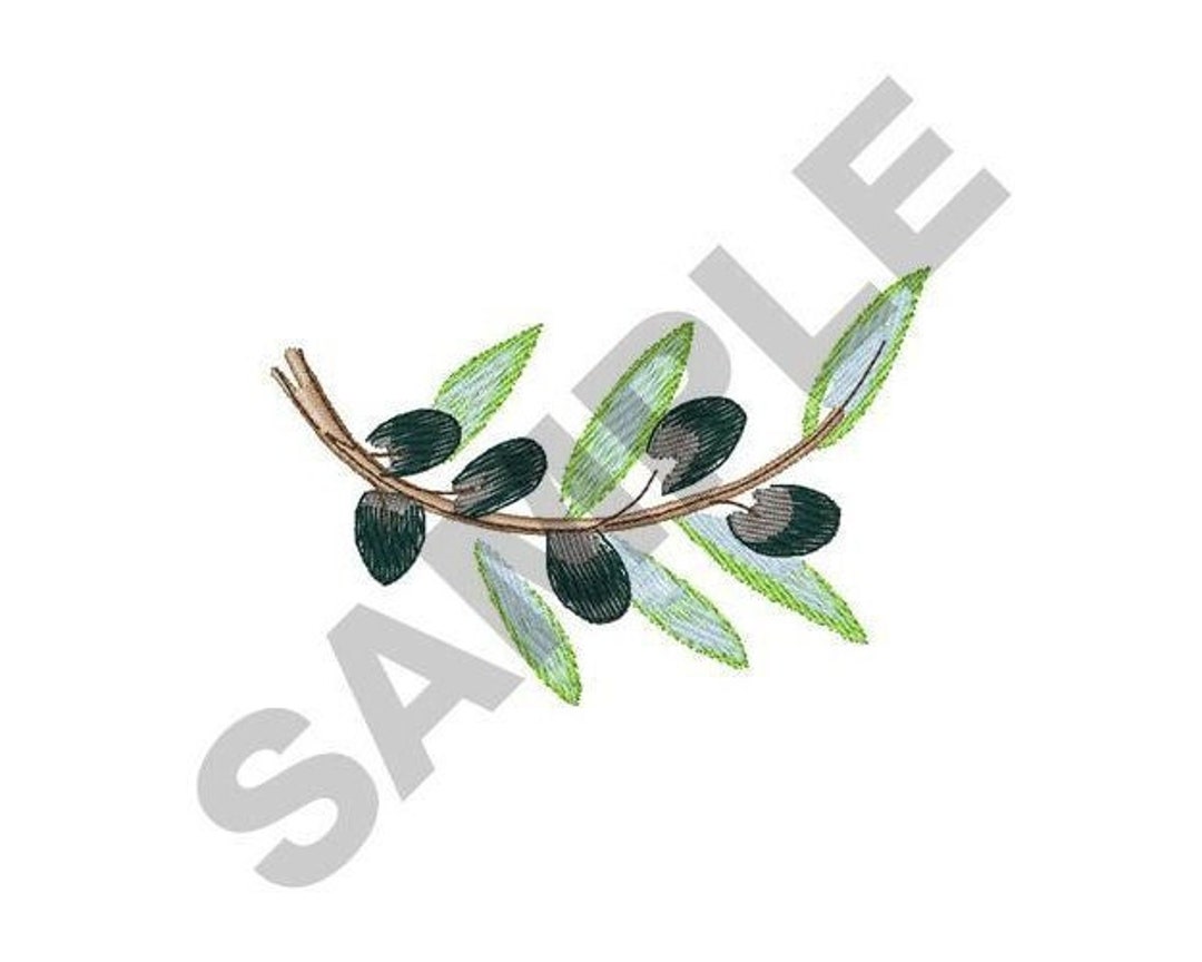 Olive Branch - Machine Embroidery Design - Etsy