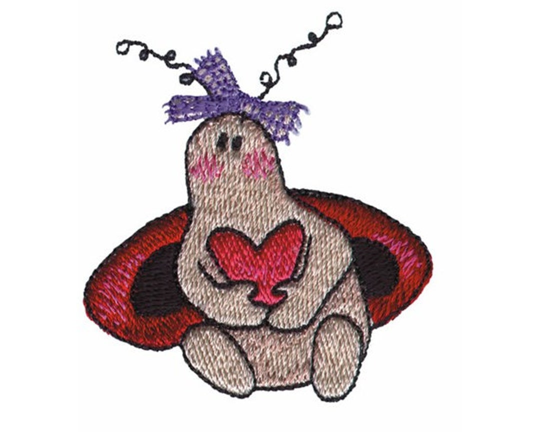 Ladybug Machine Embroidery Design - Etsy