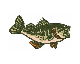 Striped Bass Machine Embroidery Design - Etsy