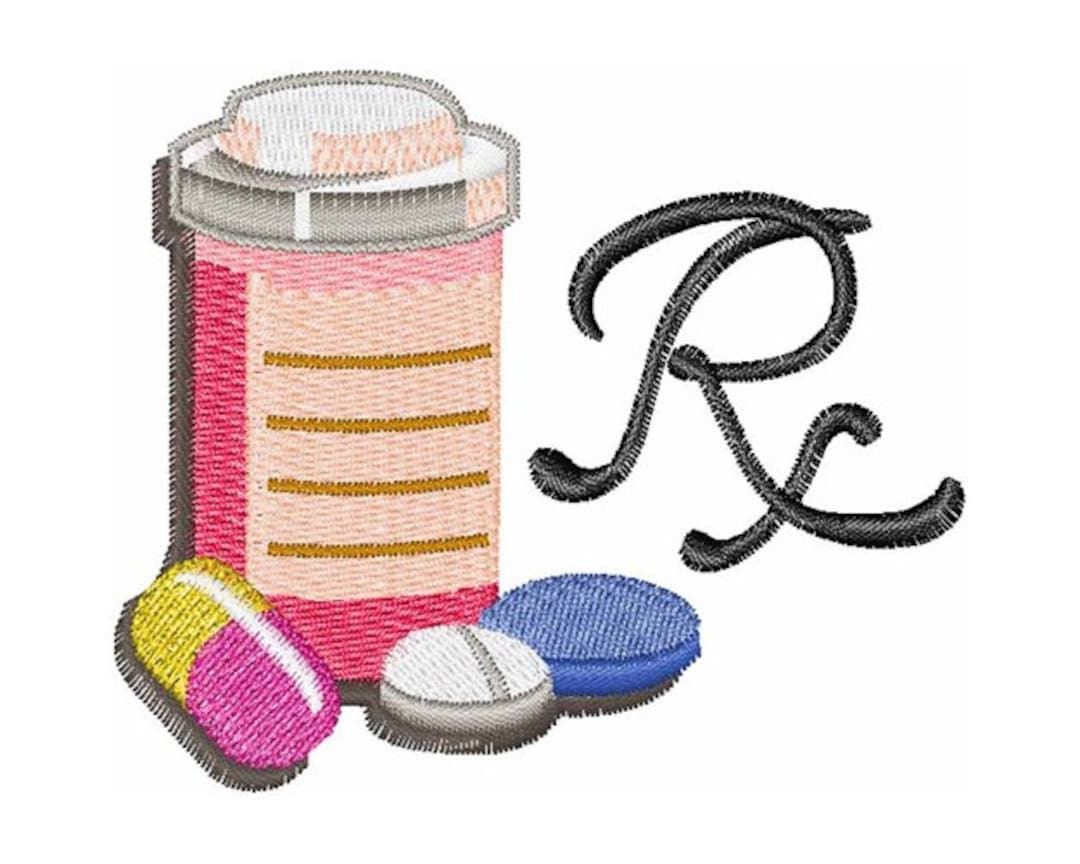 Pharmacy - Machine Embroidery Design - Etsy