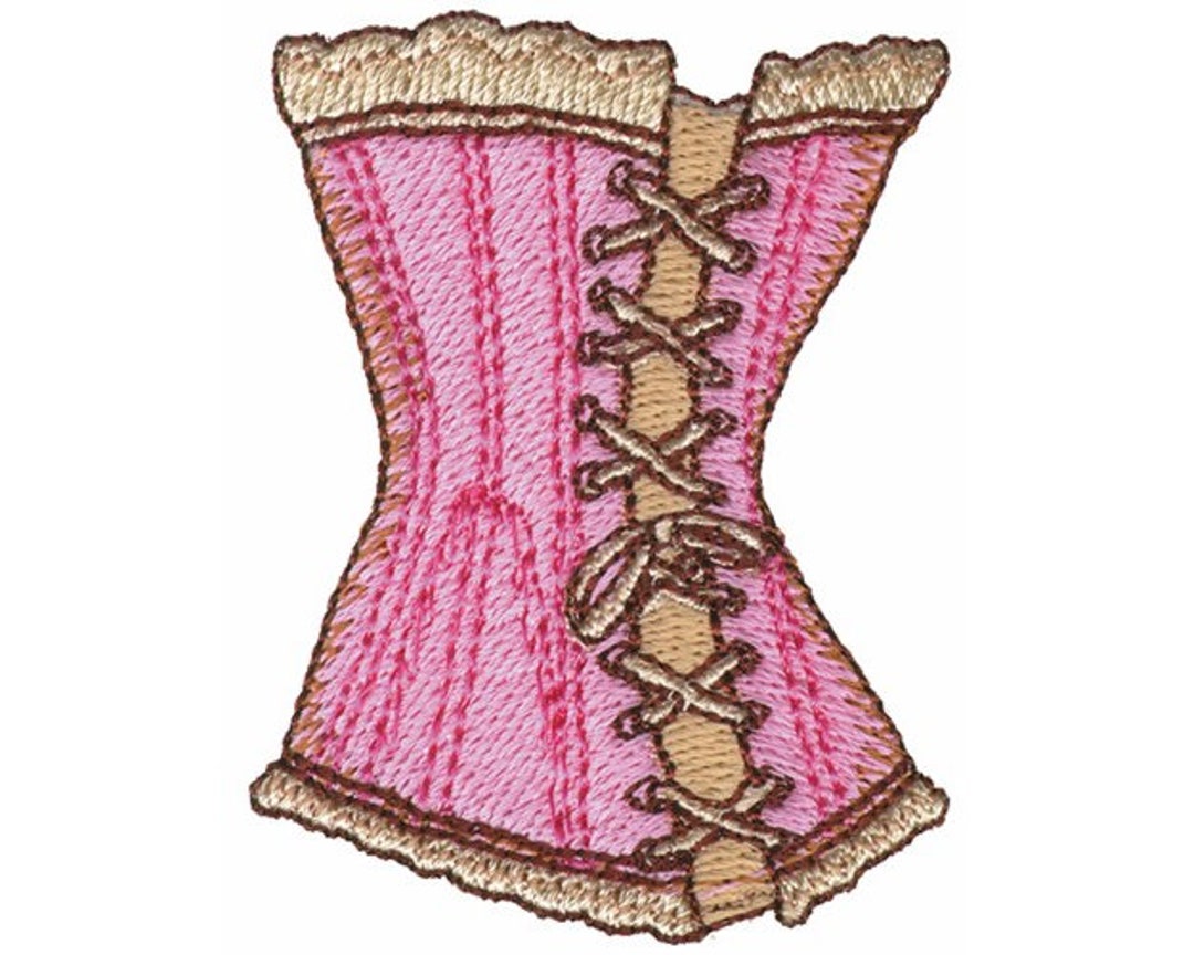 Victorian Corset Machine Embroidery Design - Etsy