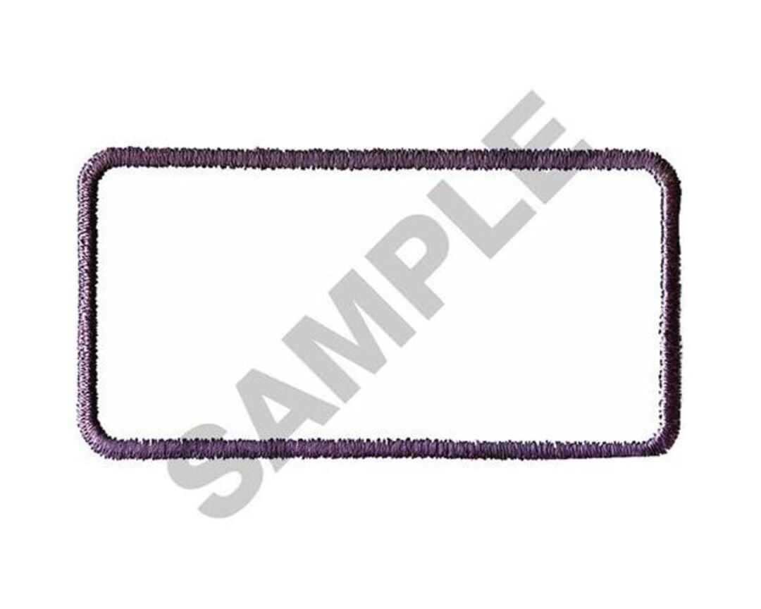 Rectangle Machine Embroidery Design - Etsy